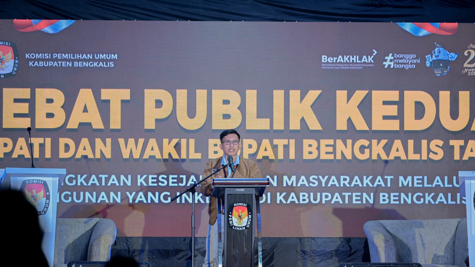 KPU KAB-BENGKALIS - KPU Gelar Debat Publik Kedua Calon Bupati dan Wakil Bupati Bengkalis Tahun 2024